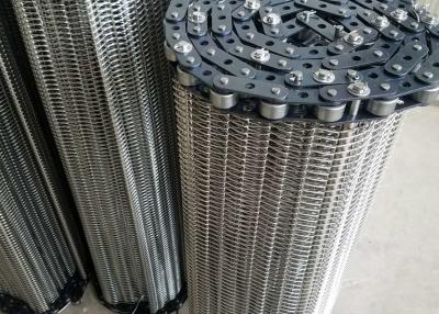 China 304 Lengte 1.0mm van roestvrij staalmesh conveyor wire belt 10m Dikte Te koop