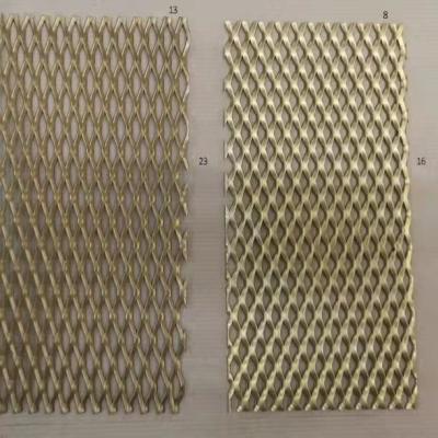 Cina Nastro metallico in espansione spesso 0.3mm d'ottone Mesh Diamond Hole in vendita