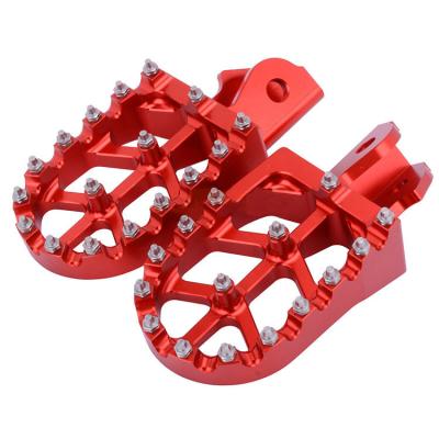China Red Custom CNC Aluminum Alloy Surron Light Bee X Foot Pegs for Sur-Ron LightBee X/S for sale