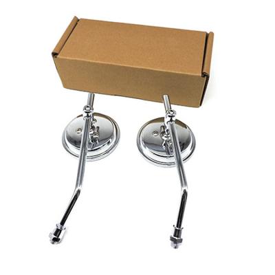 China Sample Make Side Mirror Motorcycle Rearview Mirror Chrome Mirror for Replacement for sale