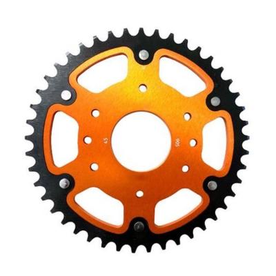 China 520 42T Orange Billet Aluminum Motorcycle Sprocket for KTM Duke 200 Rear Wheel Drive for sale