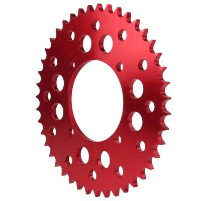 Cina 420 Modello di catena Compatibile Spirale posteriore in alluminio CNC personalizzato per Honda CR CRF110 in vendita