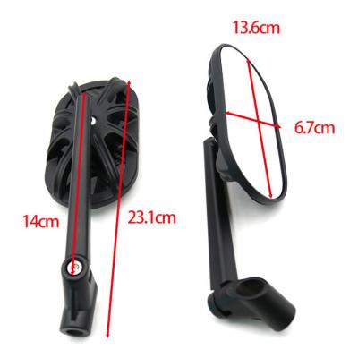 China Carbon Fiber Motorcycle Folding Mirror Rearview Mirrors Improved Visibility for sale