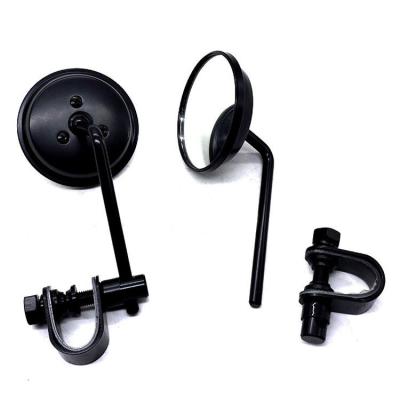 China Sample black plating round motorcycle rearview mirrors for harley davidson for sale