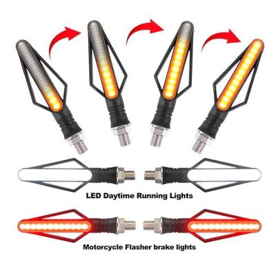 China 1.5W Customizable 24LED Two-Color Running Water Motorcycle Stop Light with Turn Signals for sale