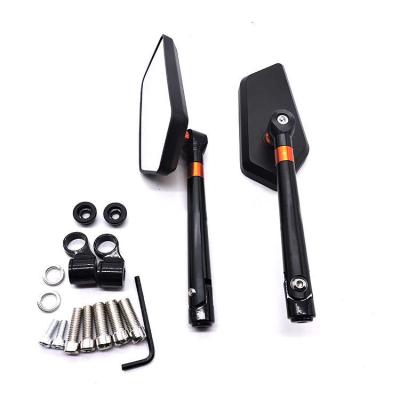 China Make Sample Pentagonal Rhombus Semi-CNC Universal Side Mirror for Motorcycle for sale