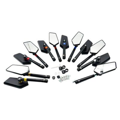 China Make Sample Pentagonal Rhombus Semi-CNC Universal Side Mirror for Motorcycle for sale
