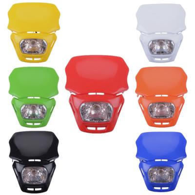 China Custom Black Square Dirt Bike LED Headlight Bulb with DC 12V Voltage Modification for sale
