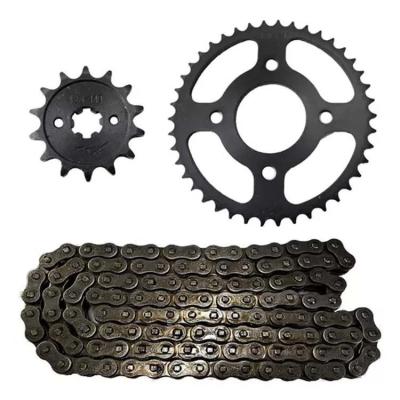 Cina Adatta per Bajaj Boxer 150 Custom Motorcycle Chain e Sprocket Front 14T Custom Design in vendita