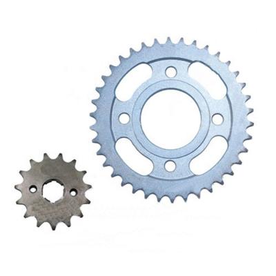 China Custom CT100 Chain Sprocket Set for Bajaj CT100 42T Rear Teeth 428-112L Chain Model for sale