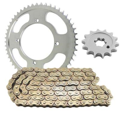 Cina Set di catena e di sprocket per motociclisti a misura per Kawasaki KX85 in vendita
