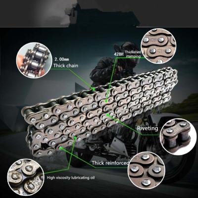 China Make Sample 428 Motorcycle Chain with Sprocket Kit 42/15T Custom Teeth Motorcycle Sprocket for sale