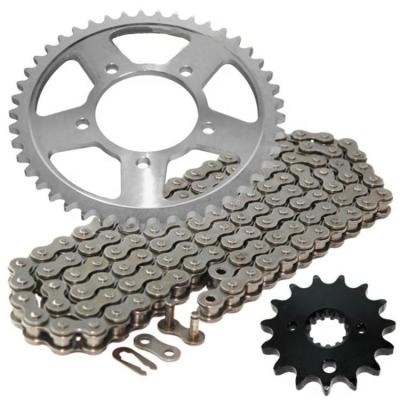 Cina Motocross 530 di altissima prestazione Kit catena e sprocket per Suzuki GSX750F 45T posteriore in vendita