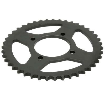 Cina Custom 428 14T 45T YBR YBR125 Kit di catena e sprocket per motociclette colore naturale diretto in vendita
