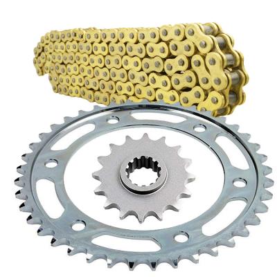 China 525 O Ring Chain 108 Links Motorcycle Chain and Sprocket Kit for Honda CBR600F4i 108L for sale