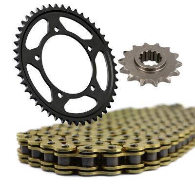 Cina 15T denti anteriori Motociclo Sprocket e assemblaggio catena per Honda CB600 CBF600 CBR600 in vendita
