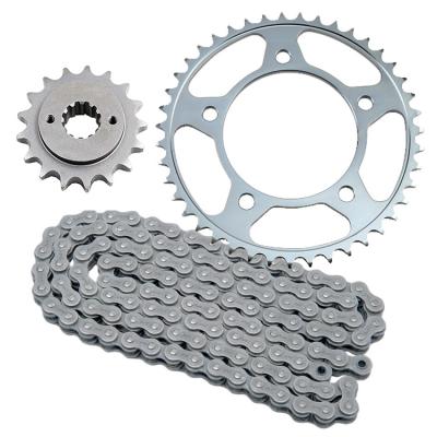 China 45 aço/aço A3 525 O-Ring Chain e Sprocket Set para Honda Shadow 750 Dentes da frente 17T à venda