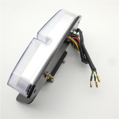 China Motorcycle LED Tail Light with Turn Signals Red/Yellow Light Color and 0.01-0.29W for sale