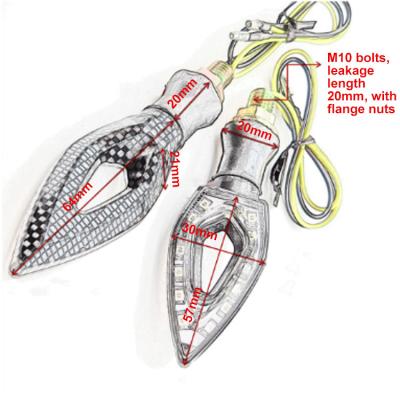 China Custom LED Patch Motorcycle Draai Signaal Indicatoren Licht Universele Ontwerp 12V Te koop