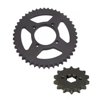 China Yamaha YBR125 43t-14t Motorcycle Sprocket Set and 428-118L Chain with Reverse Gear for sale