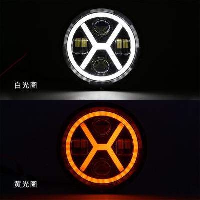 Cina Flare a LED di tipo H personalizzato da 7 pollici per motociclette Modifica Materiale PC in alluminio in vendita