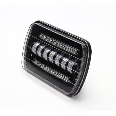 Cina 10-60V Voltaggio Custom Modificato 7 pollici 70W Quadratura LED Motociclo Far per Harley in vendita