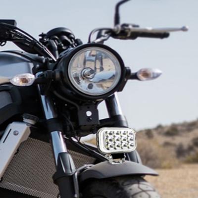 Cina Voltaggio 10-100V Modificato Angel Eyes Strobe Auxiliary Light 36W LED Motociclo Quadratura Far in vendita