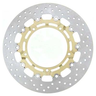Cina Disco freno anteriore personalizzato 298mm colore naturale oro per Yamaha FJ 1200 ABS Custom in vendita