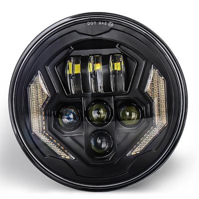 Cina 12V Scopo Sostituzione/riparazione Sistema di illuminazione rotonda per motociclette con fari a LED da 7 pollici in vendita