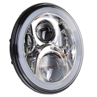 Cina 50W RGB7 Colore Angel Eyes 7 pollici proiettore a LED per Harley Davidson Disegno personalizzato in vendita