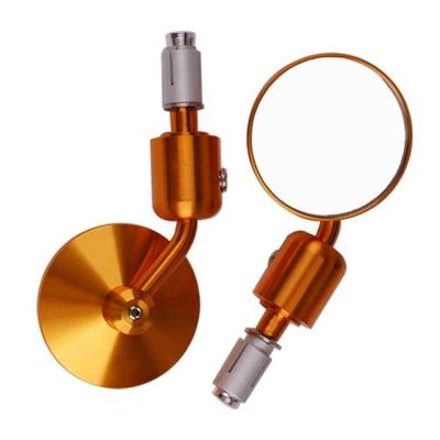 China 7cm Mirror Size Motorcycle Round Side Mirror Custom Aluminum Alloy CNC Bar End Mirrors for sale
