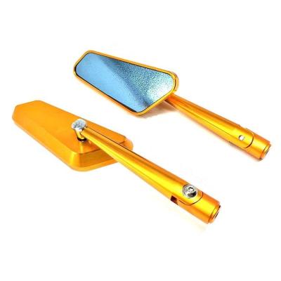 China 800 g/paar Universele CNC Aluminium Motorfiets zijspiegel met glasgrootte 13,2*5cm Te koop