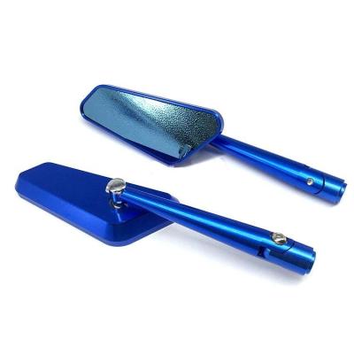 China 800 g/paar Universele CNC Aluminium Motorfiets zijspiegel met glasgrootte 13,2*5cm Te koop