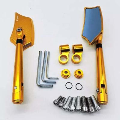 China CNC Aluminium Roller Motorrad Seitenspiegel Rückspiegel mit und Konvexe Oberfläche zu verkaufen
