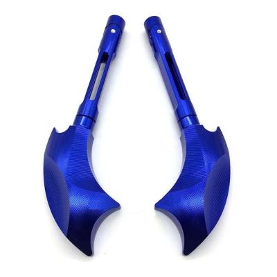 Cina Ricambi per moto di alluminio in oro accessori specchietto laterale CNC a forma di ascia in vendita