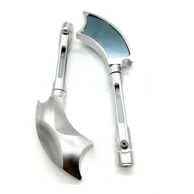 Cina Ricambi per moto di alluminio in oro accessori specchietto laterale CNC a forma di ascia in vendita