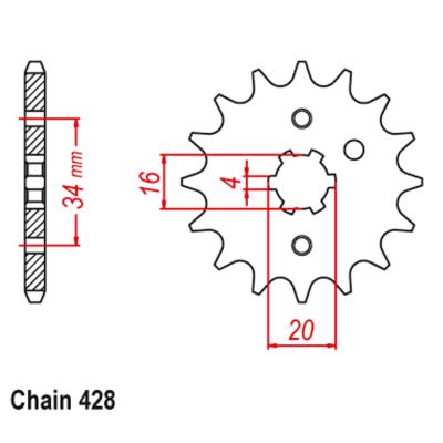 Cina Set di sprocket posteriori personalizzati per Yamaha XTZ 125 DT125 XT125 DT175 Scopo Sostituire/riparazione in vendita