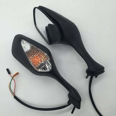 China Lens Color Amber Color Motorcycle Rear View Side Mirrors for Suzuki GSXR 600 750 1000 for sale