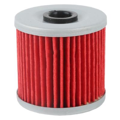 Cina Filtro di olio per motocicli HF123 rosso per Kawasaki KL250 KL650 KLR650 KLX650 e efficienza in vendita