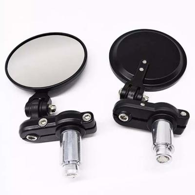 China Universal Motorcycle Side Mirror with Gold Aluminum Alloy Material and Folding Design for sale