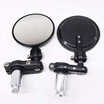 China Universal Motorcycle Side Mirror with Gold Aluminum Alloy Material and Folding Design for sale