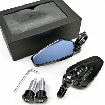 China Motorcycle Glass Size 112*60MM Universal CNC Rearview Mirror for Custom Aluminum Alloy for sale