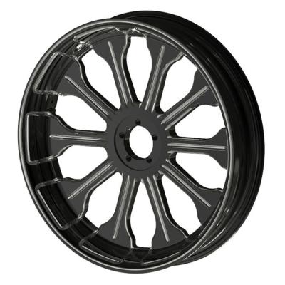 Cina Nero 18 21 23 26 30 pollici motociclistico Forgiato Fuso di alluminio per Harley Rimpiazzare / Riparazione in vendita