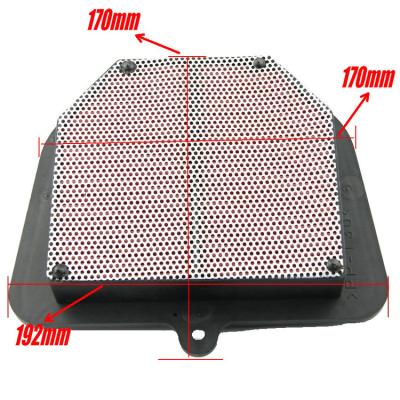 China Filtro de ar de motocicleta vermelho personalizado para Yamaha FZ8 FZ8N FZ8S FZ1 do OEM à venda