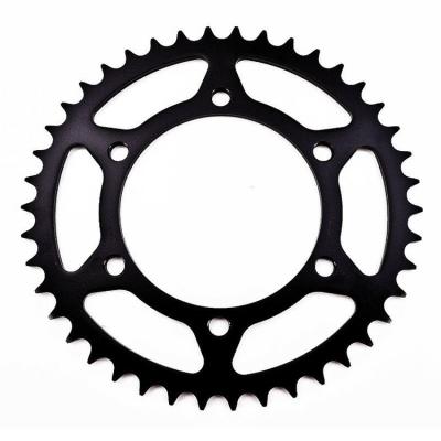 Cina 43T Black Steel Motocross Racing Sprocket 520 per Kawasaki Z300 EX300 Ninja 300 Z250SL in vendita