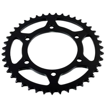 Cina 43T Black Steel Motocross Racing Sprocket 520 per Kawasaki Z300 EX300 Ninja 300 Z250SL in vendita