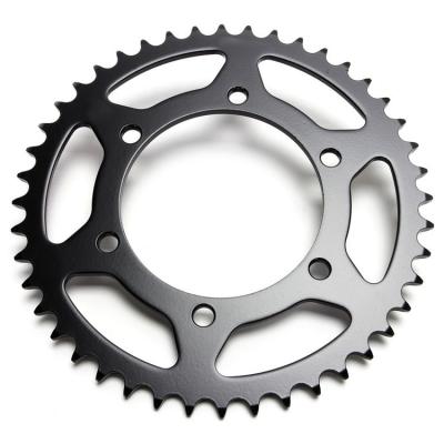 Cina 43T Black Steel Motocross Racing Sprocket 520 per Kawasaki Z300 EX300 Ninja 300 Z250SL in vendita