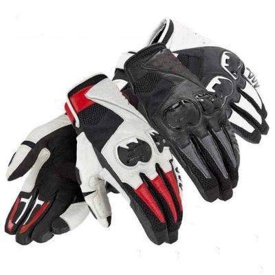 China Full Finger Style Breathable Custom Leather Biker Gloves for Unisex Motorcycle Riders for sale