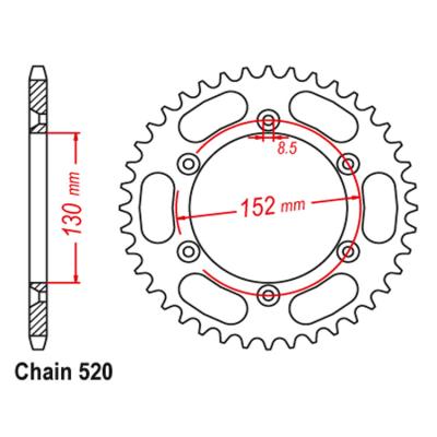 China Vervanging/reparatie Doel Custom Steel 48T 51T motorfiets achtersproei voor BMW G450X Te koop