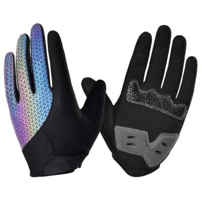 Cina Logo personalizzato Full Finger Microfiber Touch Screen Sport Guanti da bicicletta in vendita